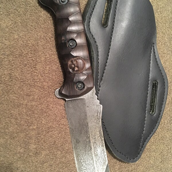 Ka-bar Becker Bk2/wooden Scales /wood Handles/personalized Knife Handle ...