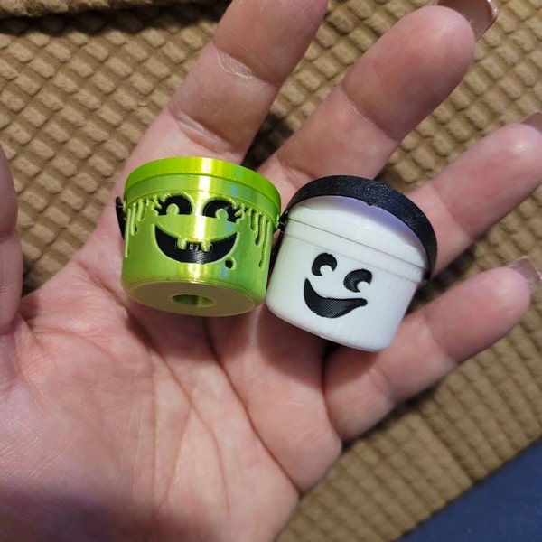 Straw Toppers Halloween Buckets With New Purple Vampire, Mummy ...