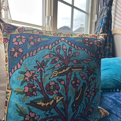 Kashmiri Tree of Life Chainstitch Wall Panel - Etsy