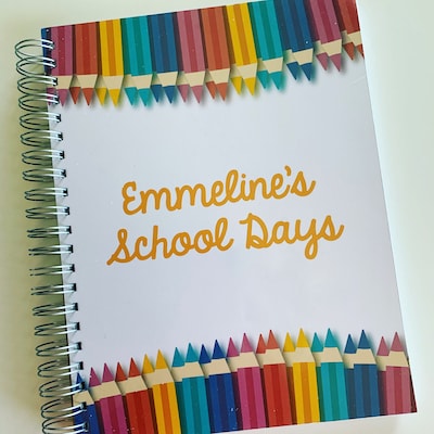 School Memory Book, Personalized School Book, School Years Book, School ...