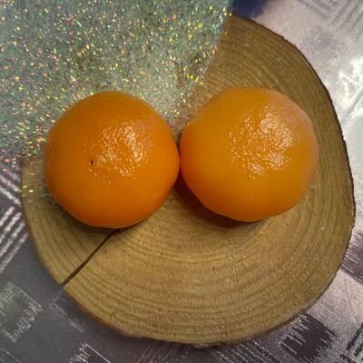 Real Tangerine 3D Silicone Mold, Soap Mold, Mandarine Mould, Fruit Mold ...