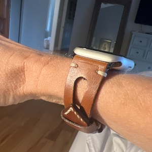 Brown Leather Apple Watch Band 38mm 40mm 41mm 42mm 44mm 45mm 49mm ...