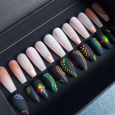 Raven Talon Special-effects Press-on Nails. Reusable False Costume ...