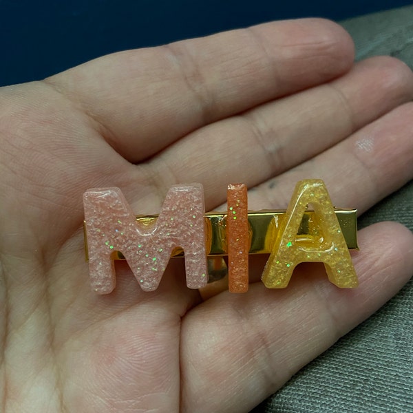 Personalized Name Hair Clips | Hair Accessories | A-Z Letters ...