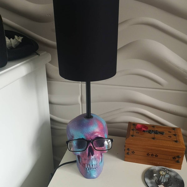 Rose Gold and Black Splatter Skull // Skull Decor // Handmade by Haus ...
