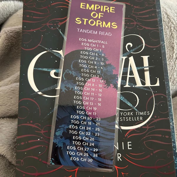 ONE Throne of Glass Tandem Read Bookmark - Double Sided - TOG Book Mark ...