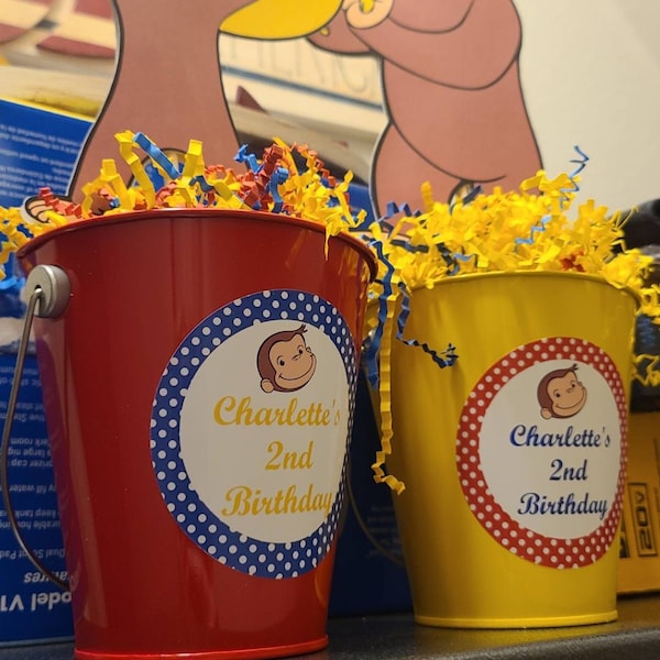 Curious George Centerpieces, Yellow, Red and Blue, Curious George ...