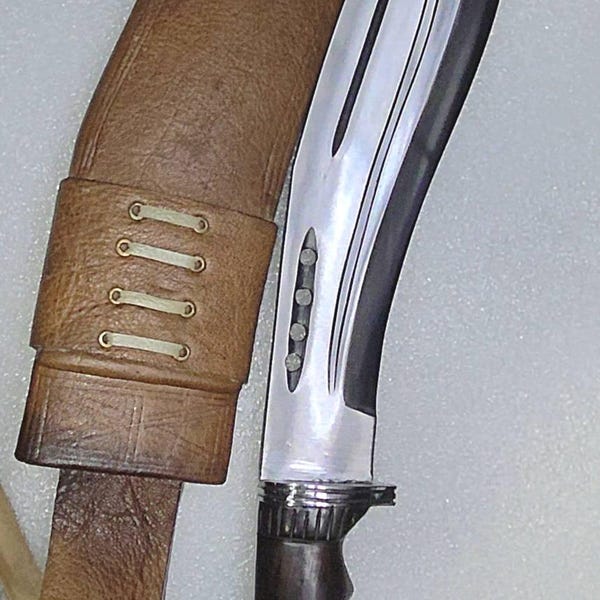 15 Inches Blade Bowie Knife, Hand Forged Bushcraft Knife, 5160 Leaf ...