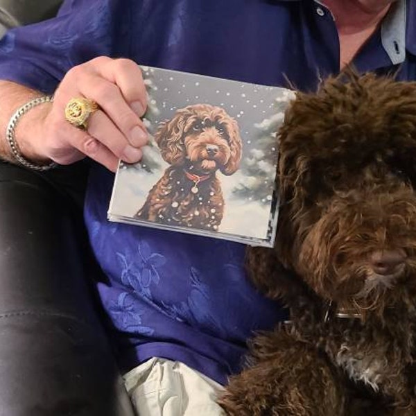 Cavapoo Christmas Cards Pack of 10 Greeting Cards (standard Envelopes ...