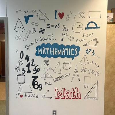 Graffiti Doodle Math Wall Sticker Science Wall Art for School - Etsy UK