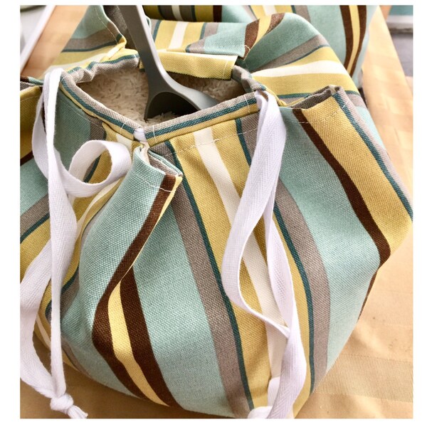 PDF Sewing Pattern Modern Japanese Rice Bag komebukuro - Etsy Sweden