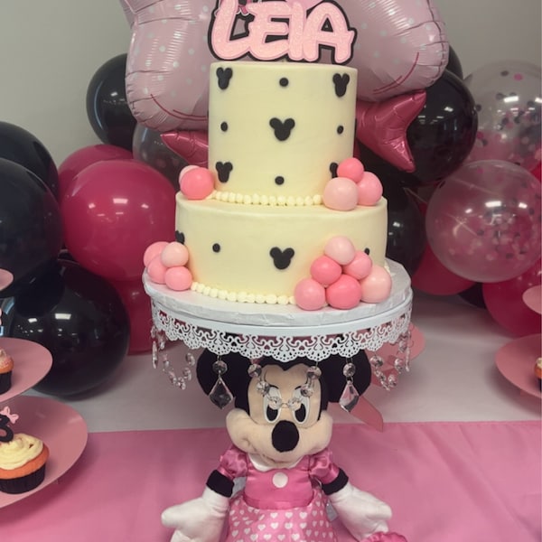 Personalize Minnie Mouse Name Cake Topper, Minnie Mouse Club House Name ...