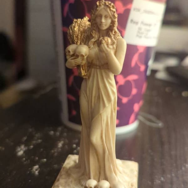 Vintage Persephone Mini Statue Small Hand-painted Ancient Greek Goddess ...