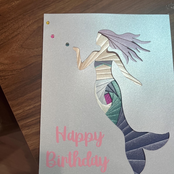 Mermaid Iris Folding Pattern PDF SVG | Magical Iris Folding Pattern ...