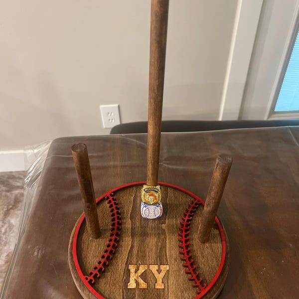 Personalized Baseball Ring Display Championship Ring Stand Sports ...