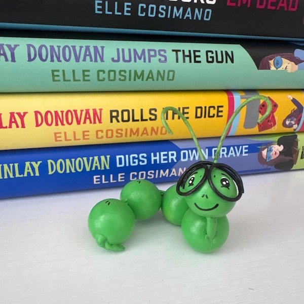 Handmade Wooden Book Worm; Bookworm;large and Small Book Worm Decor ...