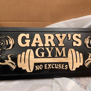 Personalized Gym name Sign Custom Home gym workout Room sign | Etsy