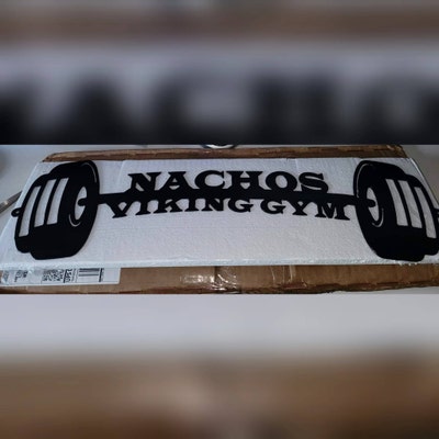 Personalized Gym Sign Weights Sign Metal Fitness Sign Garage Sign ...