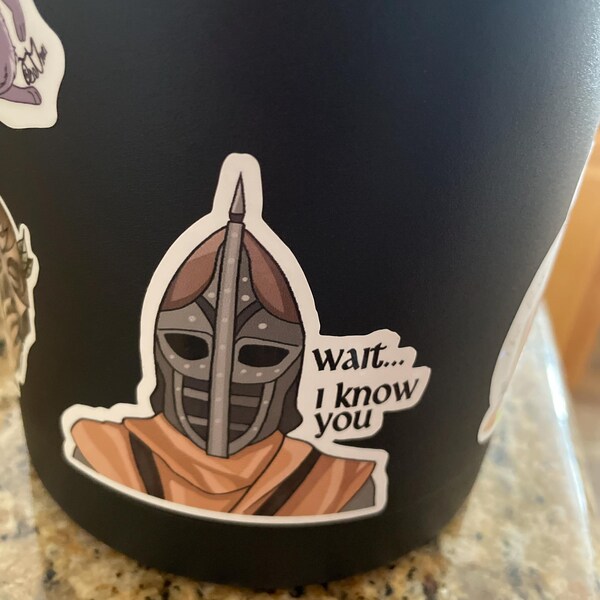 Skyrim Guard Stickers! - Cute, Gaming, Stickers, Gamer, Geeky, Nerdy ...