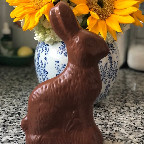 Chocolate Rabbit (ceramic) Large Size - Etsy