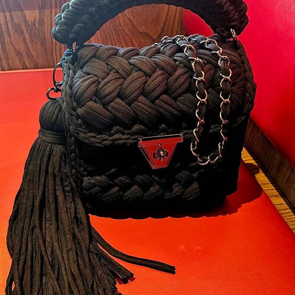 Crochet Bag, Capri Bag, Colourful Luxury Handmade Bag, Crossbody Bag ...