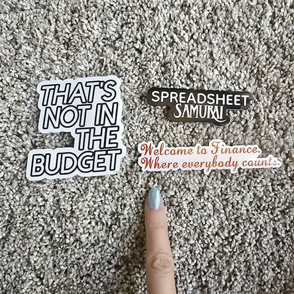 Finance Sticker Packs | Financial Decal | Water Bottle Sticker | Laptop ...