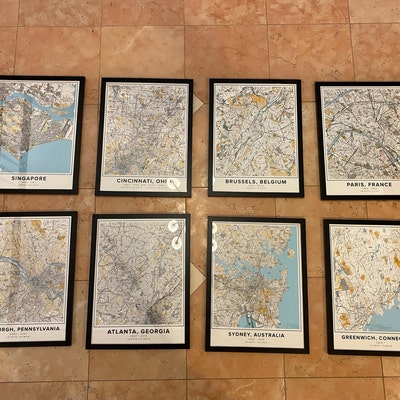 Seattle Map Print, Street Names Seattle Print, Printable Map of Seattle ...