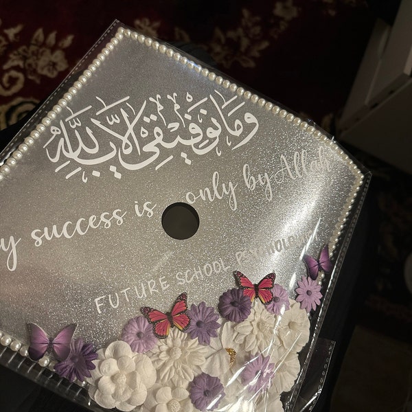 Custom Islamic Graduation Cap - Hand Painted Cap - 3D - Highschool ...