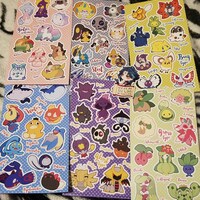 Ghost Type Pokemon Sticker Sheet Pokemon Type Series - Etsy Norway