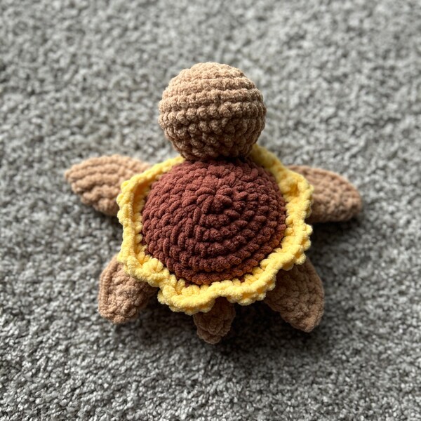 Petal the Sunflower Turtle Pattern Crochet PDF Download Beginner ...