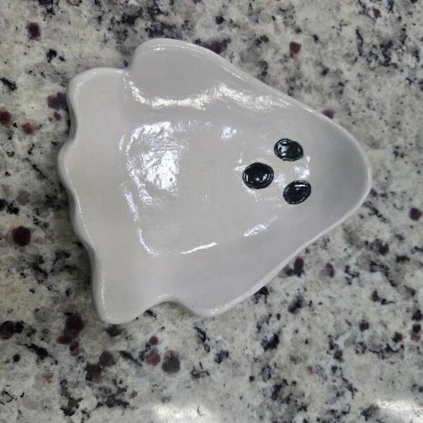 SPOON REST HALLOWEEN Ghost Handmade Stoneware - Etsy Canada