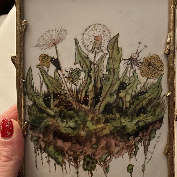 Dandelion Spirits, Art Prints, Watercolor Painting, Floral Art, Witch ...