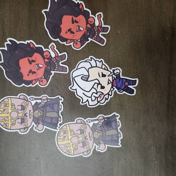 BG3 Gloss Chibi Stickers | Baldur's Gate Astarion Gale Shadowheart Wyll ...