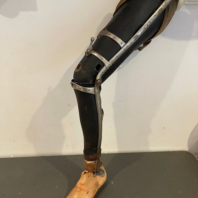 Extraordinary Rare Womens Romantic miss Lionheart Pegleg Prosthetic Leg ...