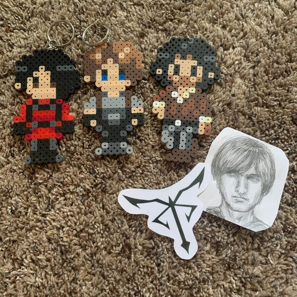 Maws Bead Sprite Keychain | Splatoon Salmon Run - Etsy