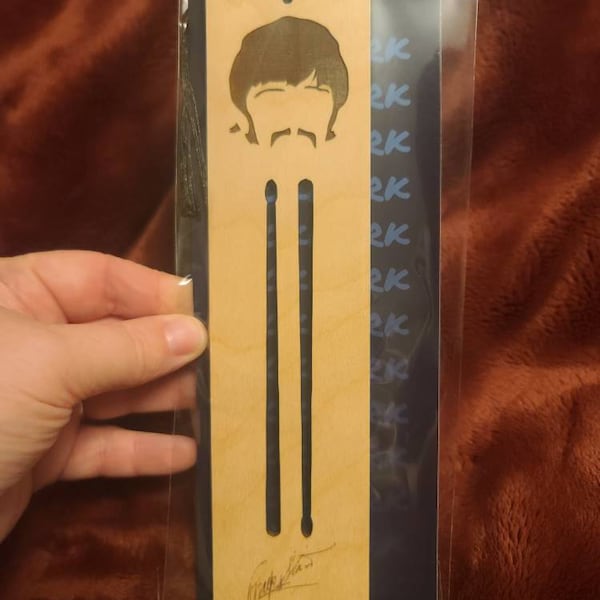 The Beatles Bookmark Set: Engraved Birch Wood, Personalized Tassel - Etsy