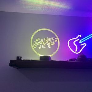 Laser Engraved LED Light up Display/sign, Custom LED Sign-circle - Etsy