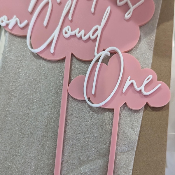 Cake Topper | Cloud Nine Themed Cake Decor | Head in the Clouds Cake ...