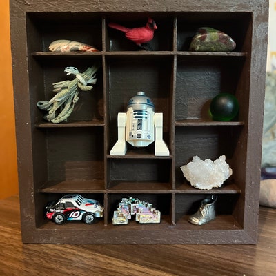Wooden Curiosity Cabinet Printer Tray Letterbox Display, Rock Display ...