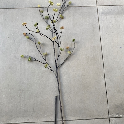 110cm Tall Artificial Tree Branch With Leaves, Faux Plant, Faux ...