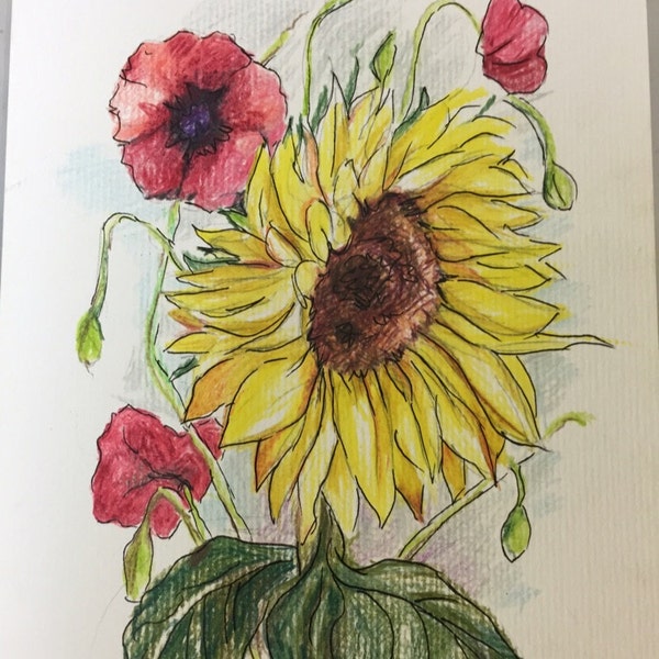 Original, Hand Painted Watercolour of Gumnut A for Anna, Arabella ...