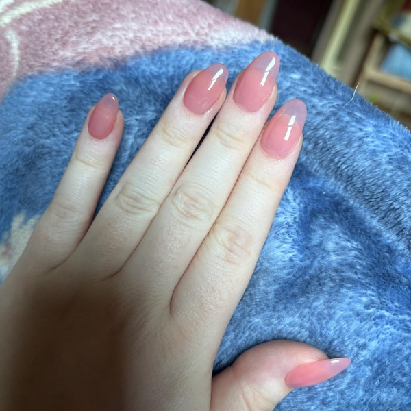 Solid Jelly Color Nails | CHOOSE Your Color | Gloss or Matte | Press on ...