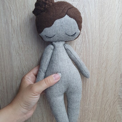 PDF Doll Body Pattern and Tutorial With Hair 10, Cloth Doll Easy Sewing ...