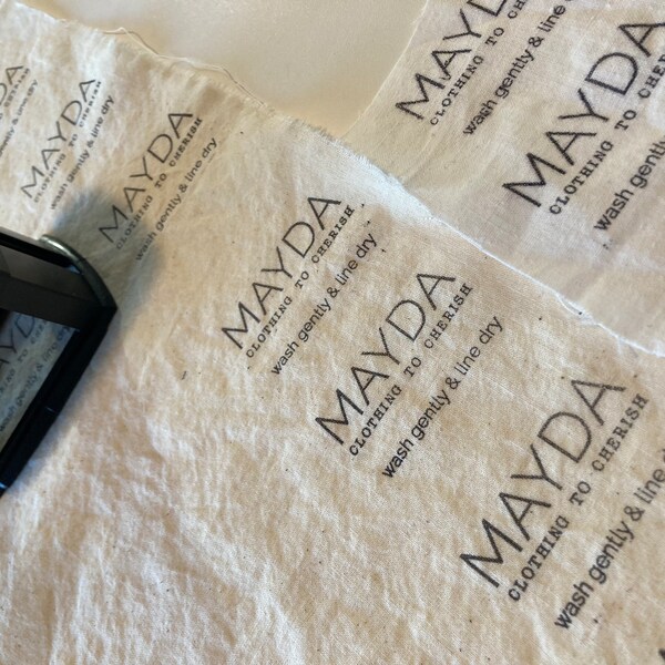 Custom Fabric Stamp of Your Logo or Image, Clothing Stamp Kit, Fabric ...