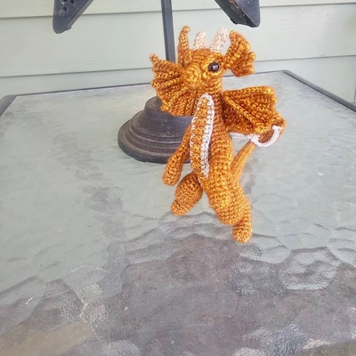 Elemental Earth Dragon Crochet Amigurumi Digital PDF Pattern by Crafty ...