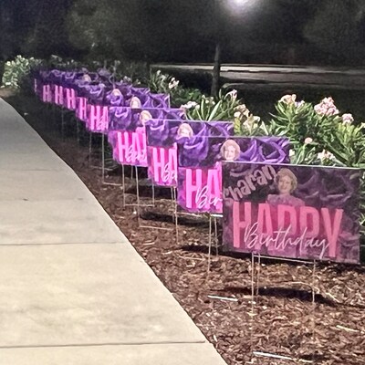 48 Custom Yard Signs FAST - Etsy