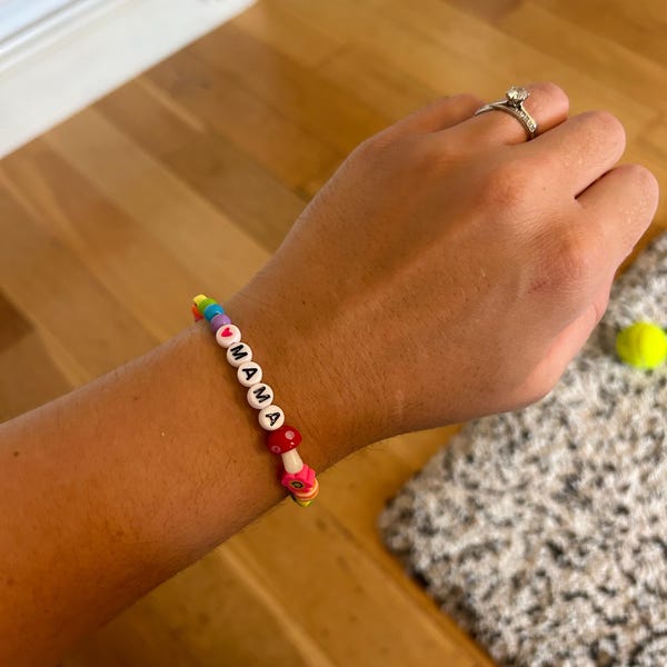 Beaded Fidget Sensory Bracelet for Anxiety Relief/adhd Autism. Rainbow ...