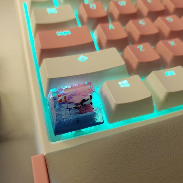 Koi Fish Resin Keycap Backlit Keycaps Keycap Enter+shift Keycaps ...