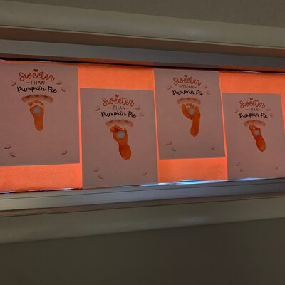 Sweeter Than Pumpkin Pie / Footprint Art Craft / Thanksgiving Fall ...