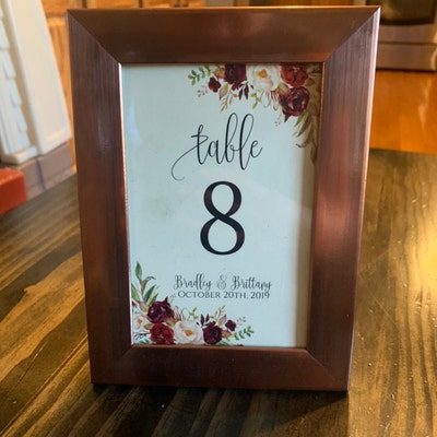 Personalized Table Numbers Editable Table Numbers Wedding - Etsy